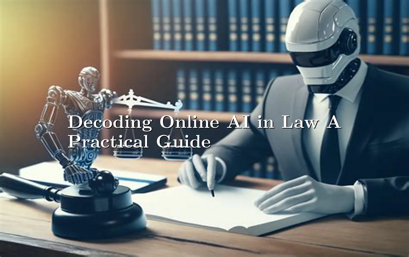 Decoding Online AI in Law A Practical Guide